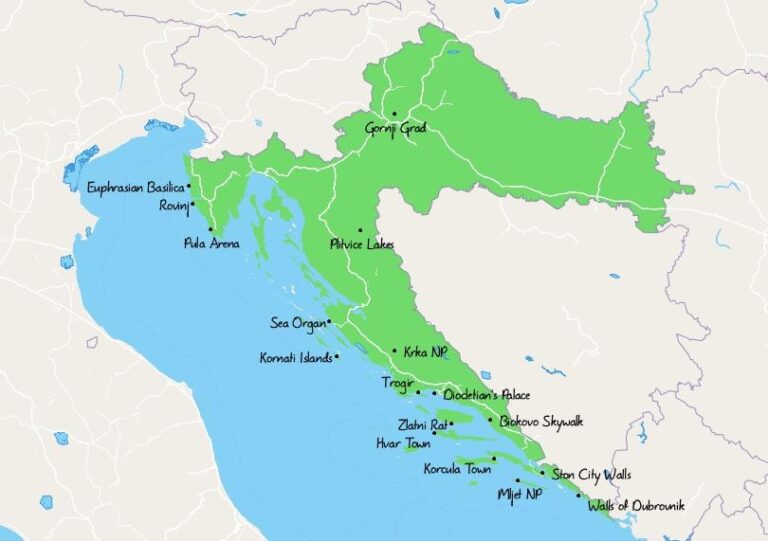 17 Top Tourist Attractions in Croatia (with Map) - Touropia