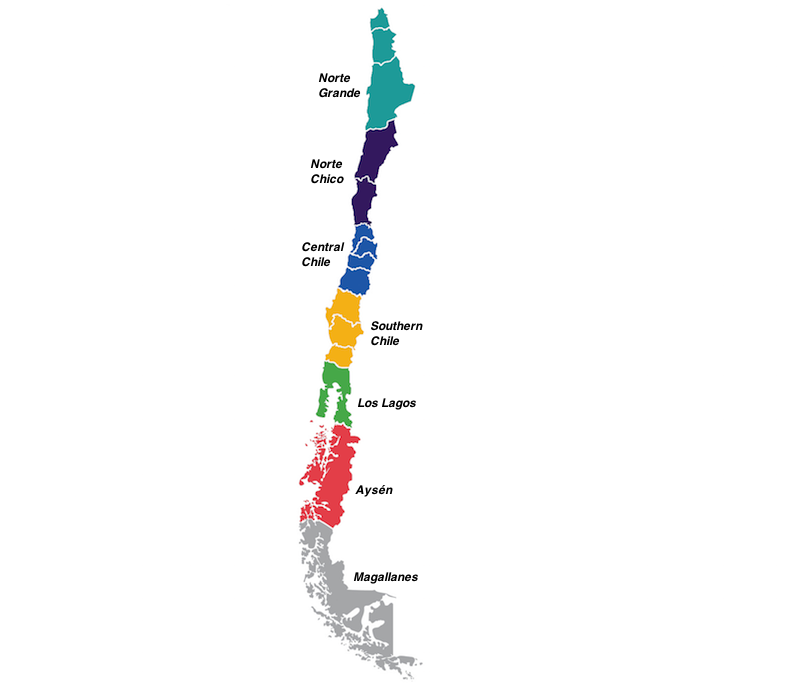 A Guide To Chile s 9 Beautiful Regions Map Touropia