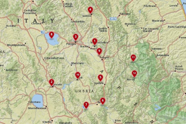 12 Best Places to Visit in Umbria, Italy (with Map & Photos) - Touropia